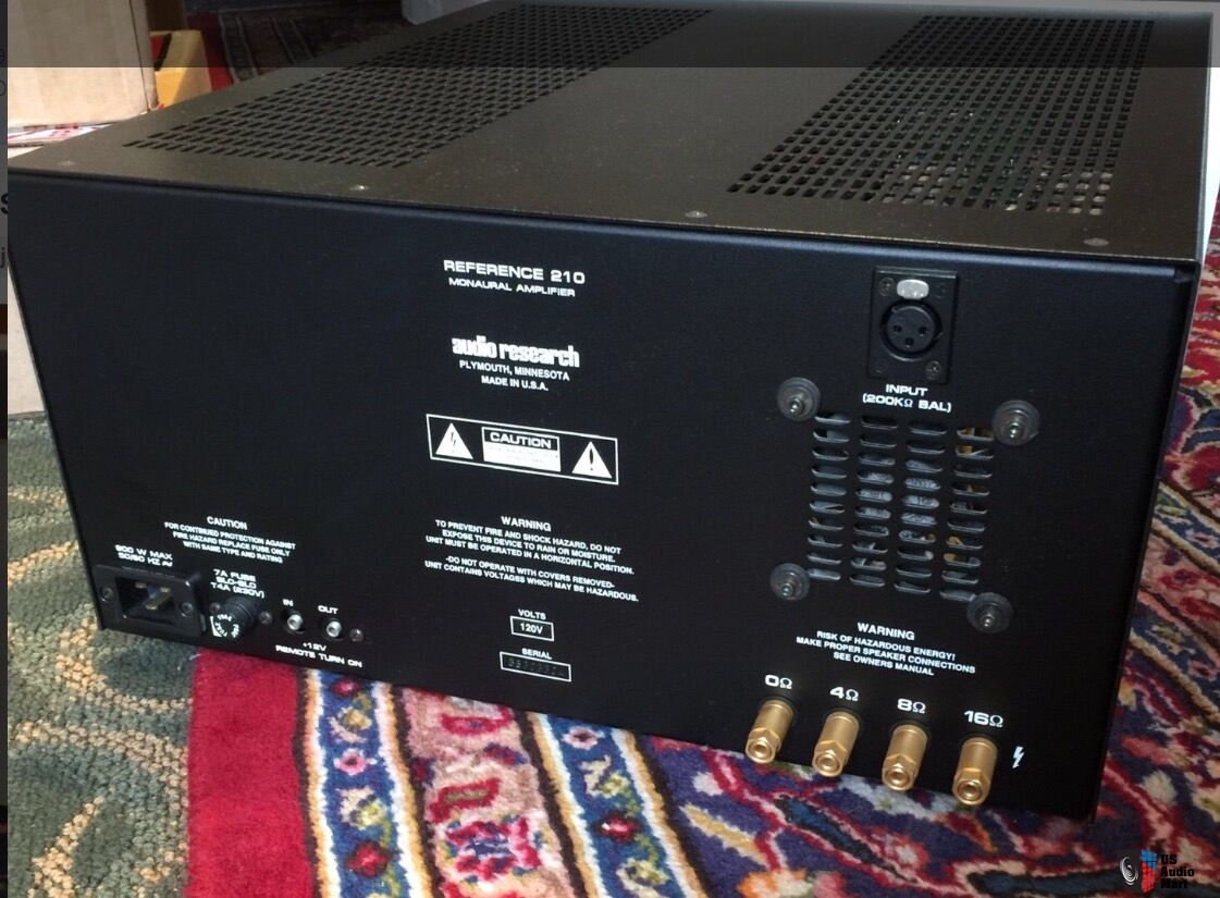Audio Research Reference 210 pair, silver, excellent Photo #2580517 ...