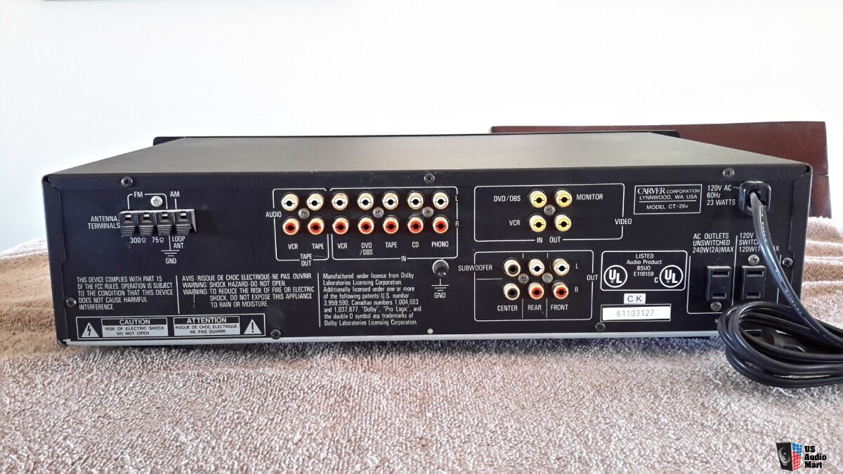 Carver CT-26v AV Preamp/Tuner Photo #2594259 - US Audio Mart
