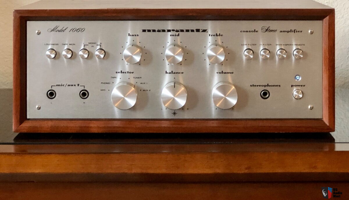 Marantz 1060 Integrated Amplifier w/Walnut Cabinet For Sale - UK Audio Mart