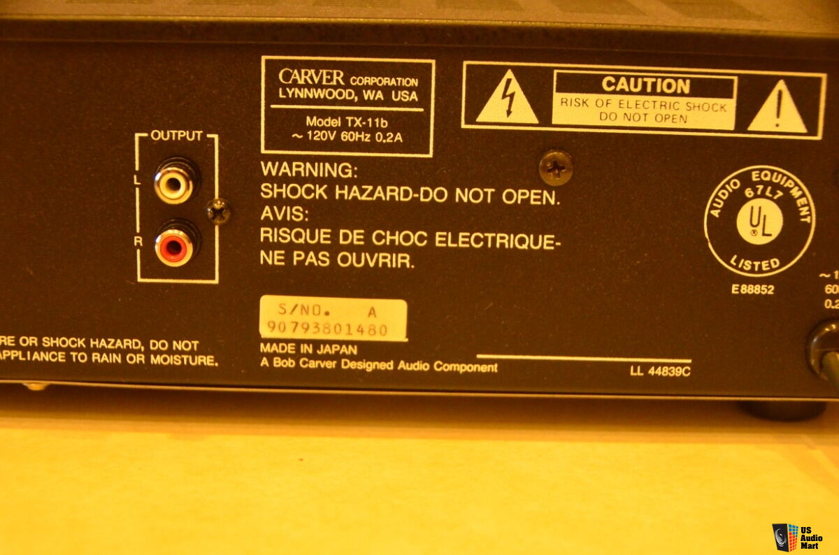 Vintage Carver TX11b AM/FM Tuner Photo #2598770 - US Audio Mart