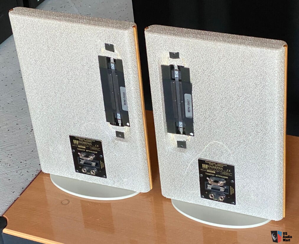 Magnepan MINI MAGGIE RIBBON Speaker System 40Hz-40KHz, BEIGE/OAK Photo ...