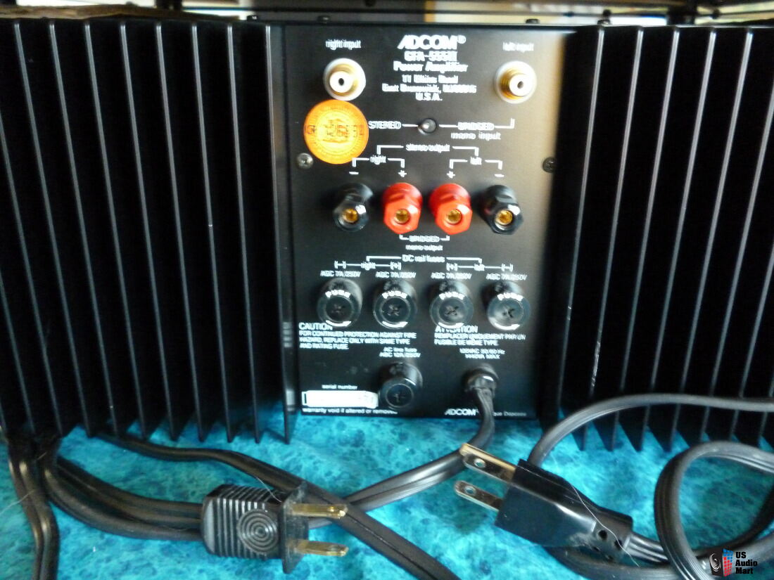 Adcom GFA 555ii and GTP 600 Preamp/tuner Original Remote and Original ...