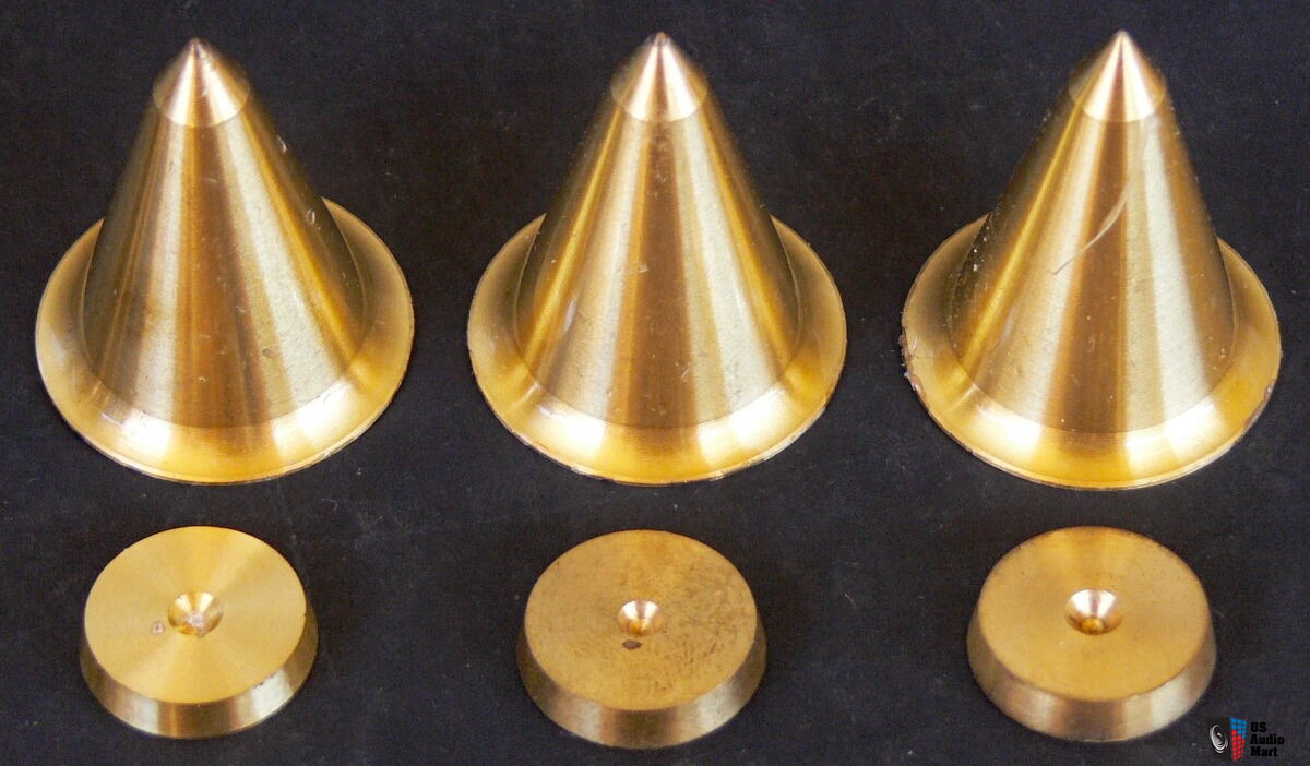Various Brass, Aluminum & Ceramic isolation cones + footers DH Cones ...