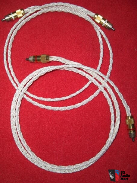 Kimber Kable KCTG Pure Silver Interconnects *1 Meter Pair* W/RCAs Photo ...
