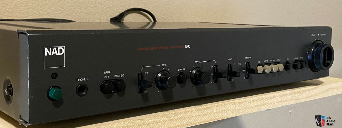 NAD 1300 Preamplifier Monitor Series - recapped and restored! Photo ...