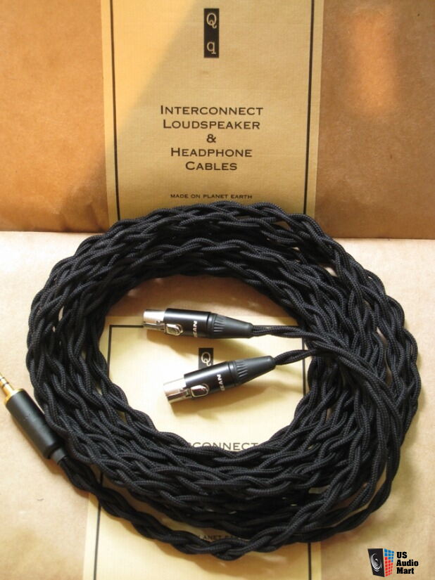 Q Audio French Silk Cable - 10ft (3m) 1/4" TRS headphone cable for ...