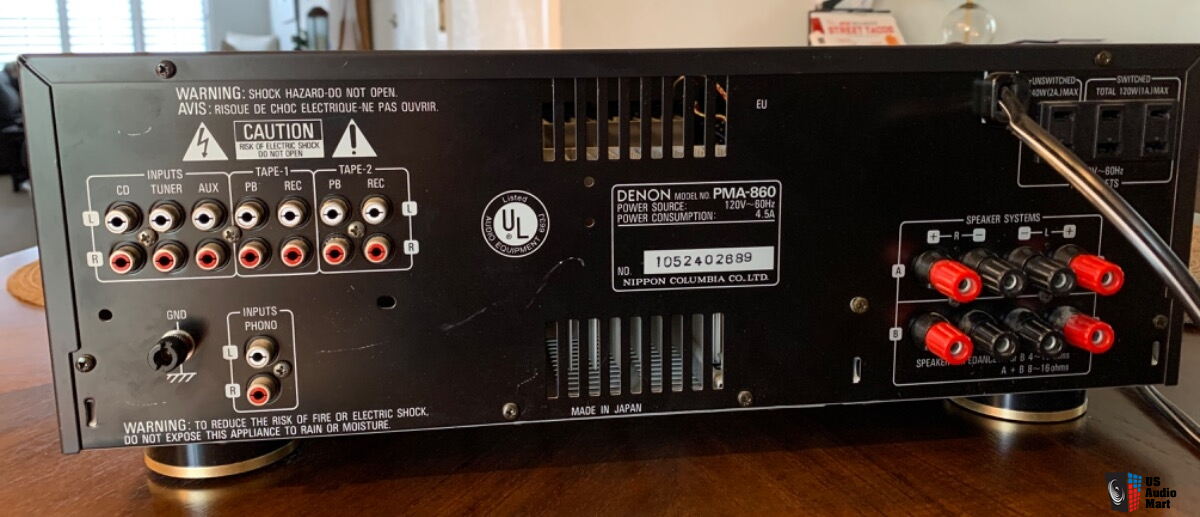 Denon PMA-860 OPTICAL CLASS A Stereo Integrated Amplifier Phono MM/MC ...