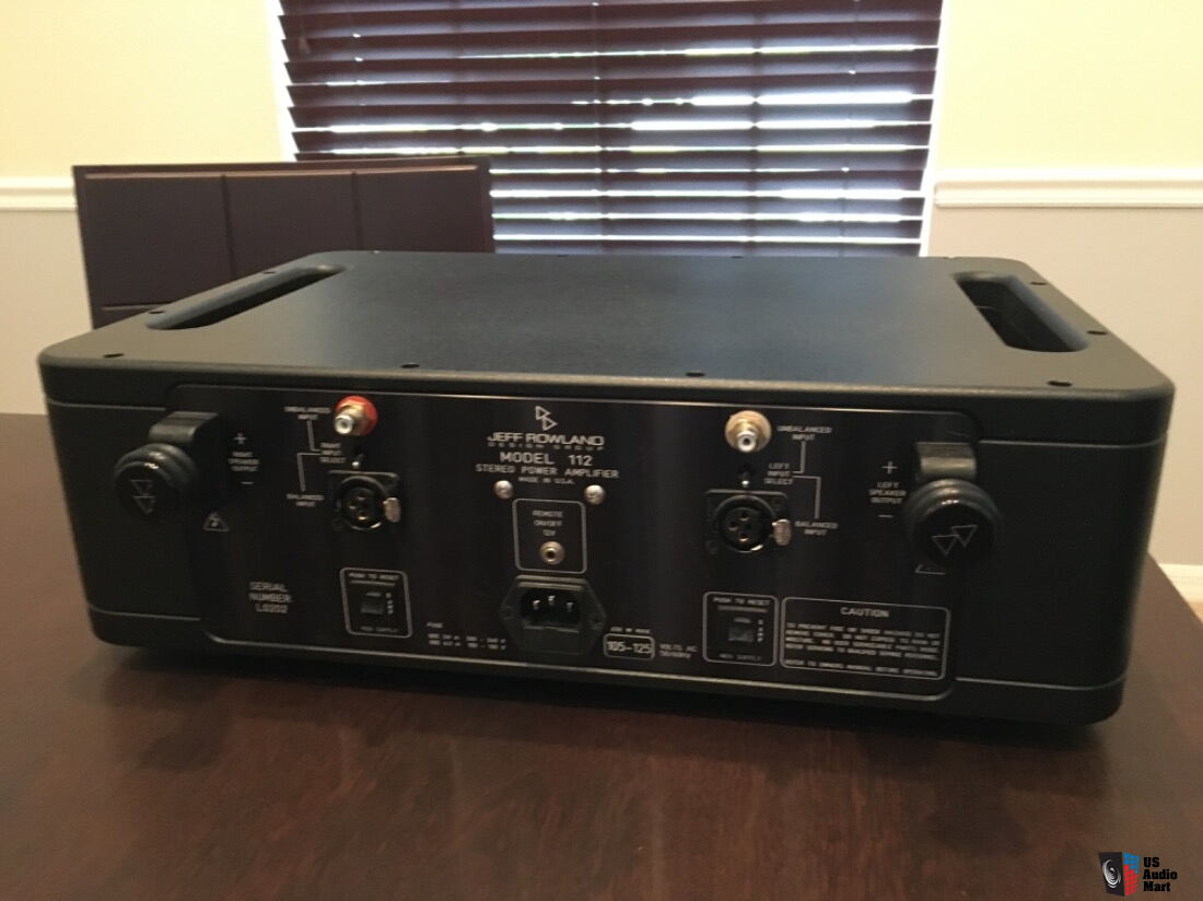 Jeff Rowland 112 amp Photo #2623697 - US Audio Mart