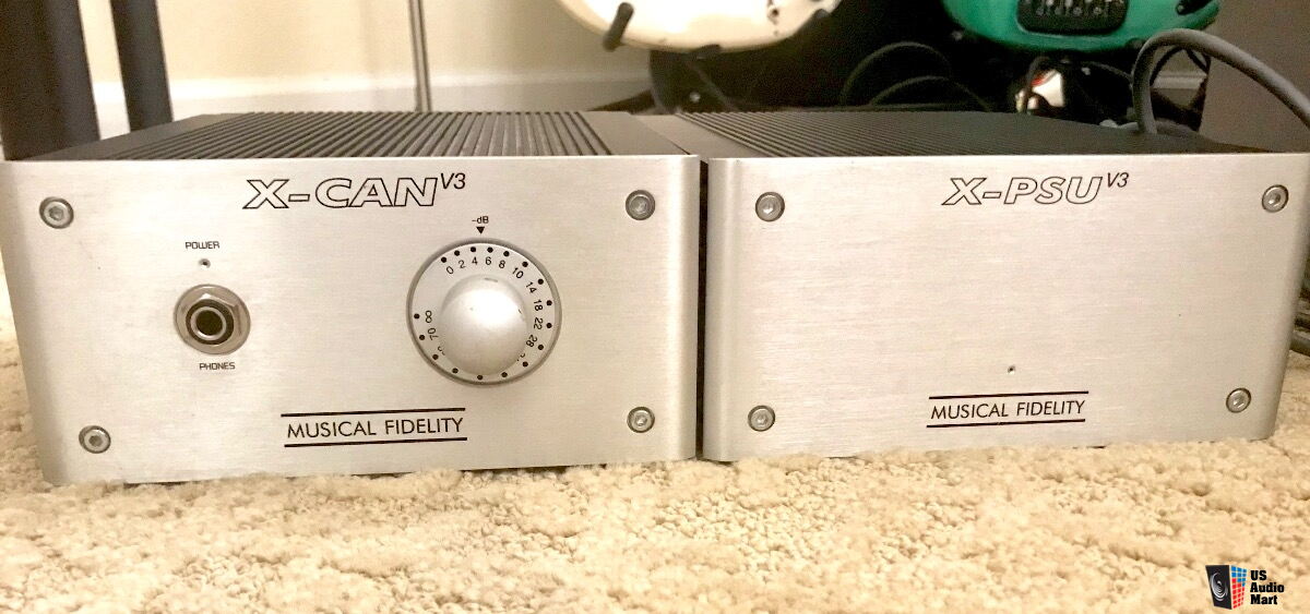 Musical Fidelity X-Can V3 Headphone amp with PSU power supply Photo ...