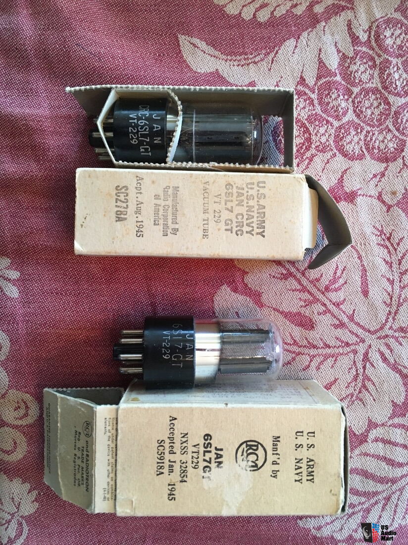 6SL7WGT / VT-229 JAN CRC CHS Sylvania NOS 4 pairs (LAST ONE!!) Photo ...