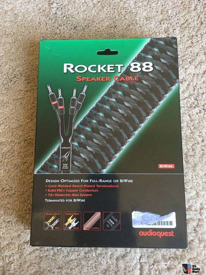 Audioquest Rocket 88 Biwire Speaker Cables - 8 FT - 72v DBS Photo ...