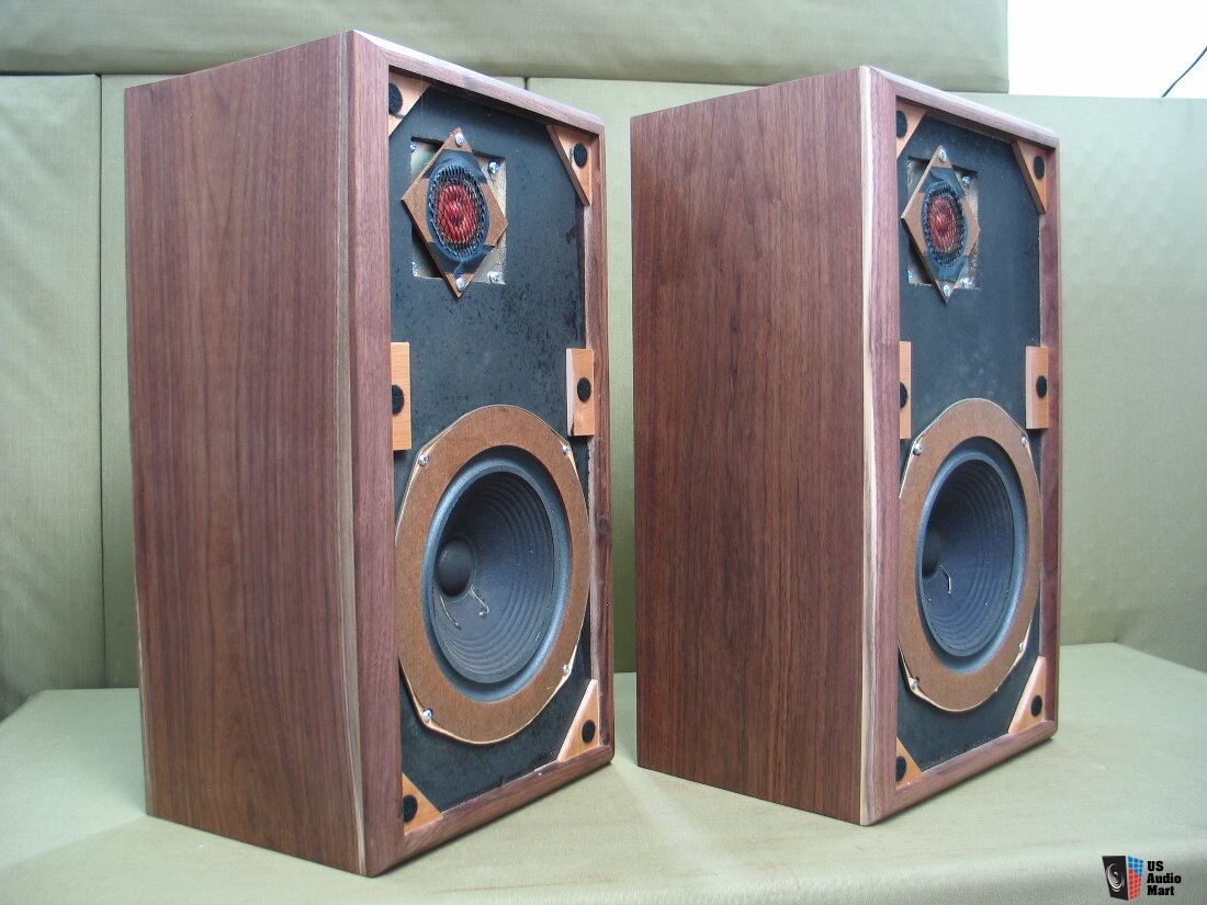 Large Advent Speakers (Solid Black Walnut Beveled Wood Cabinets) Pro Re ...