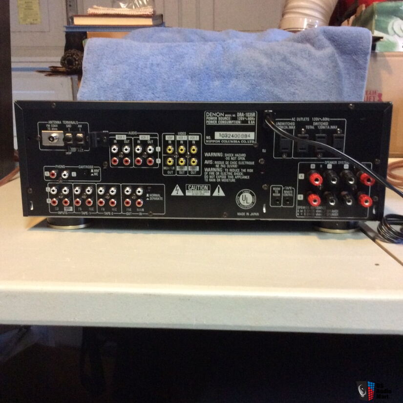 Denon DRA-1035 Stereo Receiver w/ RC-770 Remote Control and RC-615S ...