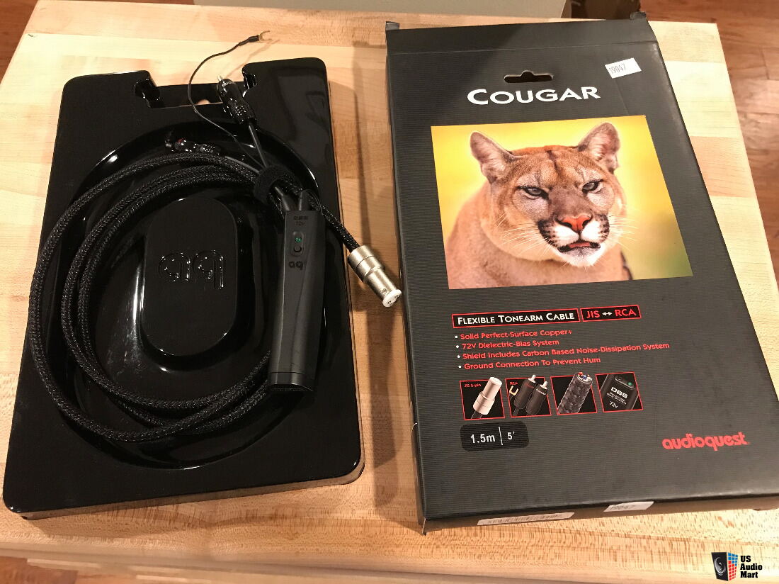 Audioquest Cougar Tonearm Cable 1.5M Straight DIN to RCA 48V DBS For ...