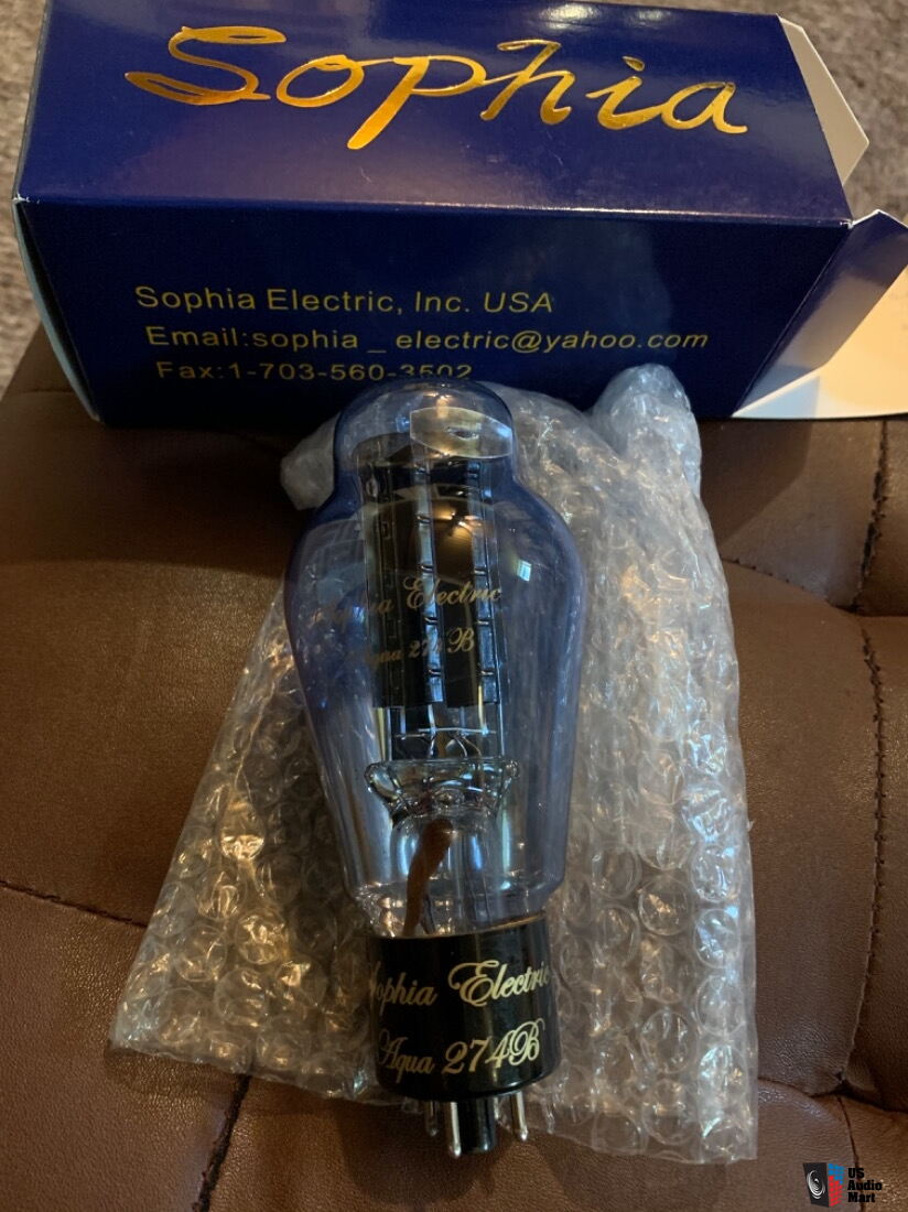 Sophia Electric Aqua Blue Glass 274B Rectifier Tube Photo #2659187 - US ...