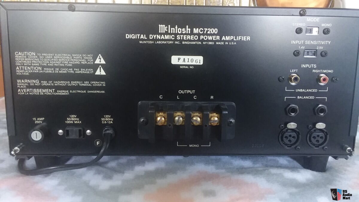 McIntosh MC7200 Amplifier Photo #2662326 - US Audio Mart