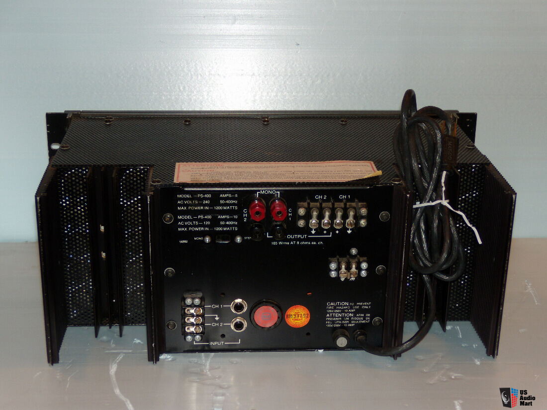 Crown PS-400 power amplifier,calibrated for bias and DC offset Photo ...