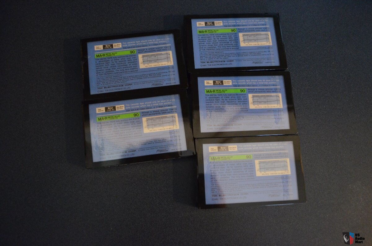 5 Brand New TDK MA-R90 type IV cassette tapes Photo #2692388 - US Audio ...