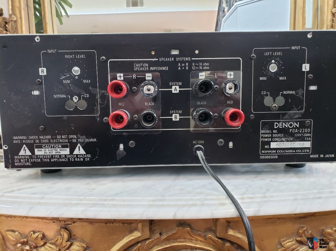 Denon PRA-1100 and POA-2200 Preamp and Amp Photo #2698635 - US Audio Mart
