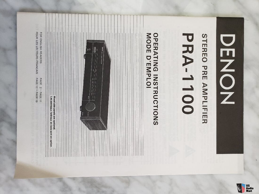 Denon PRA-1100 and POA-2200 Preamp and Amp Photo #2698641 - US Audio Mart