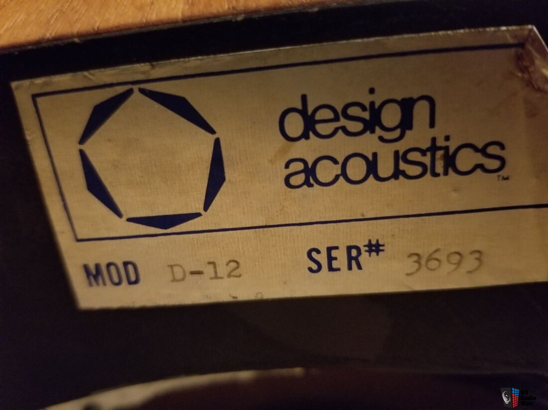 Very rare Design acoustics D12 speakers Photo #2706177 - US Audio Mart