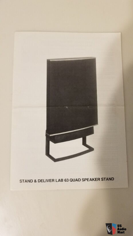 Quad ESL-63 Speaker Stands by Stand and Deliver Photo #2714926 - Canuck ...