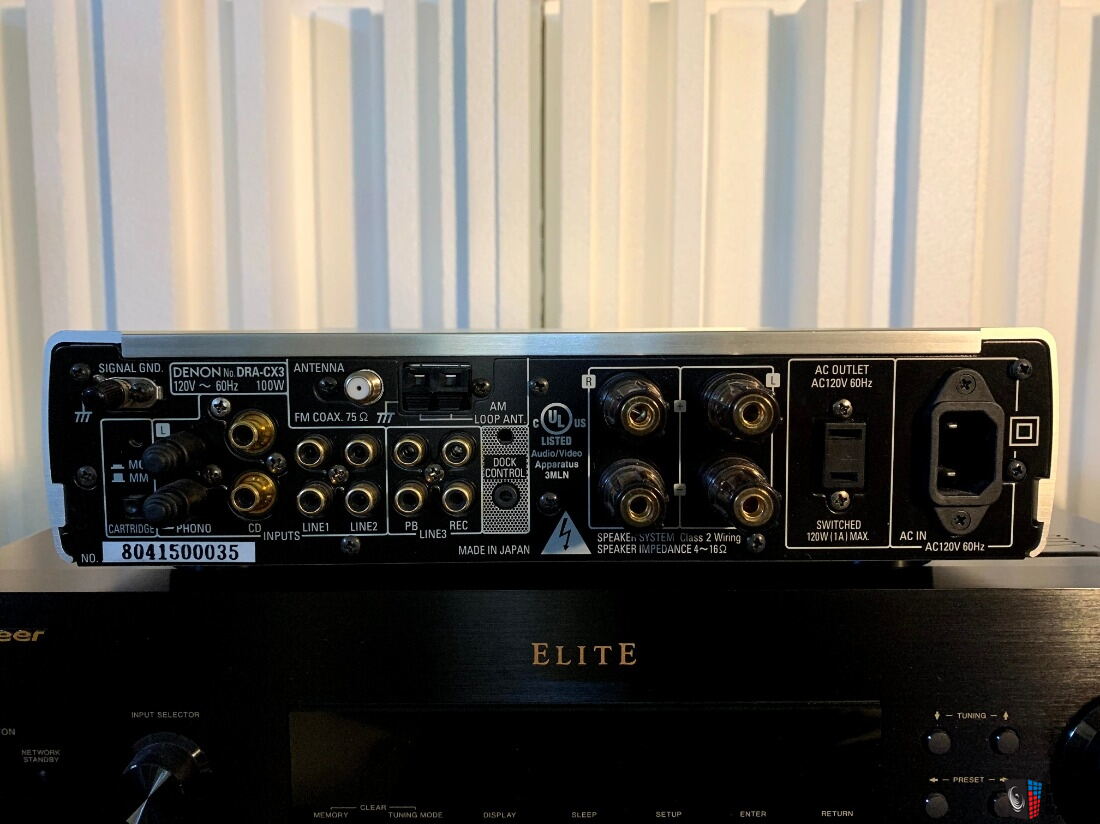 Denon Stereo Receiver DRA-CX3 TAS Reviewed Rare Collector Made in Japan ...