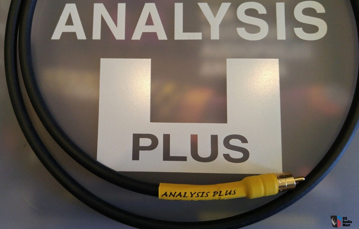 1M Analysis Plus Black Digital Cable, RCA Connectors For Sale - US ...