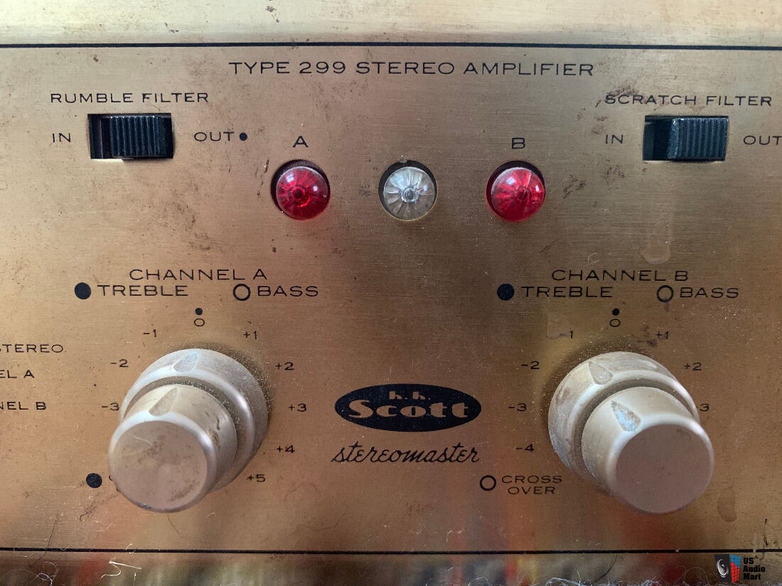 Vintage HH Scott Type 299 Stereomaster Integrated Tube Stereo Amplifier ...