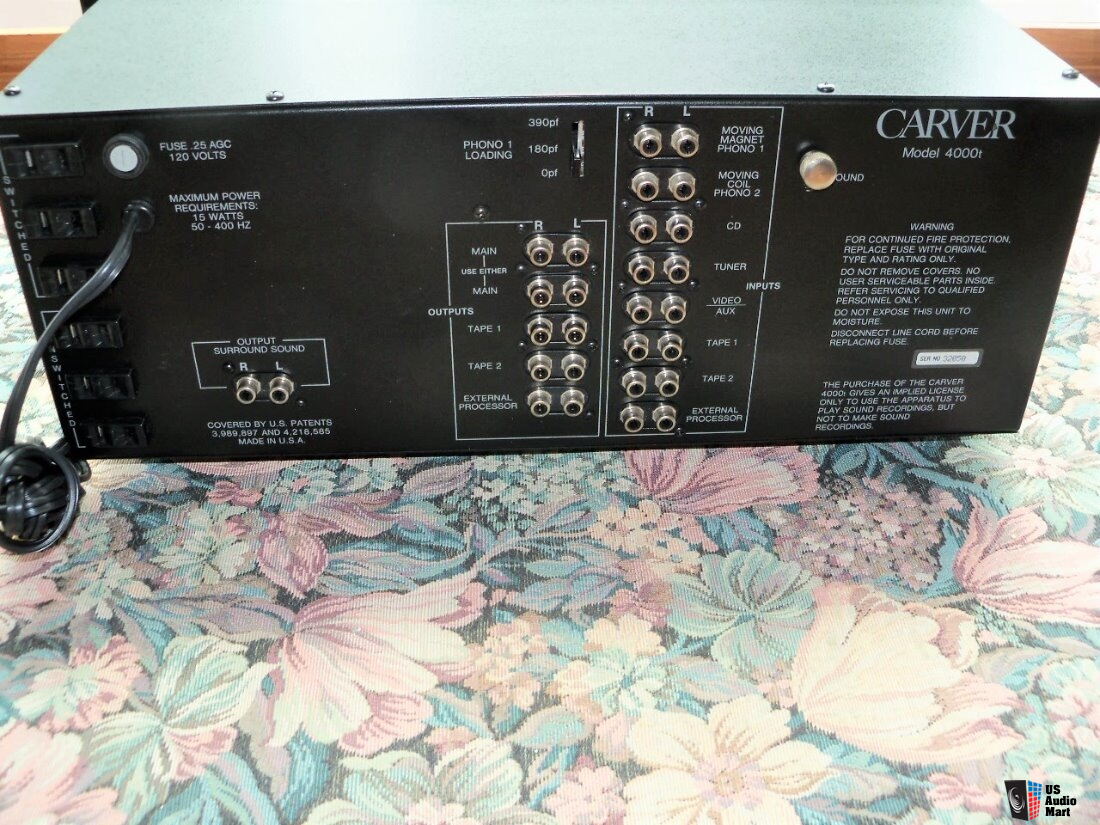 Carver 4000 T Surround Sound CONTROL CONSOLE Bench Tested Nice! Photo ...