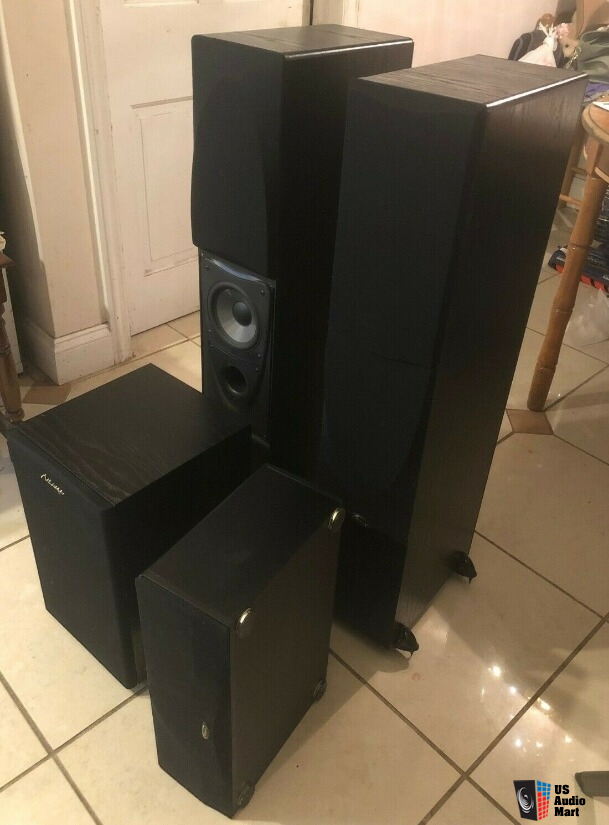 Mirage FRX Series 7.1 Speaker Set - Black Wood/White Wood - full set ...