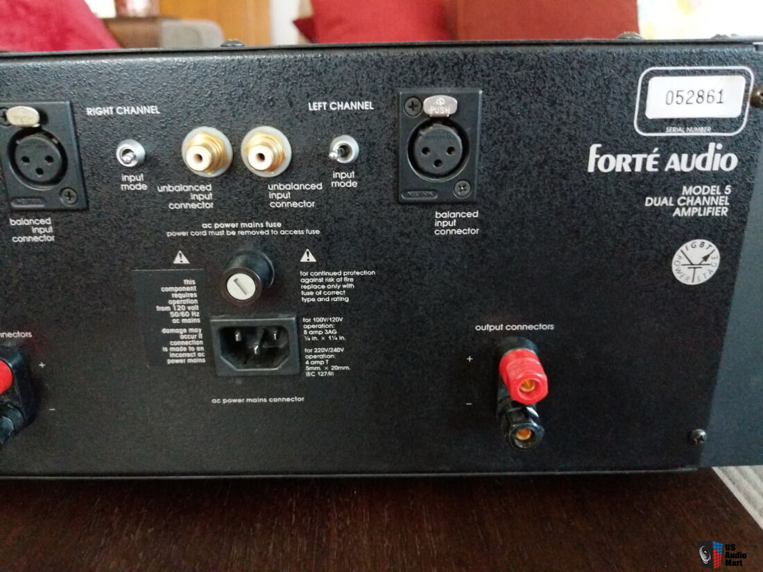 Forte Audio Model 5 Solid State Class AB Amplifier Photo #2745309 - US ...