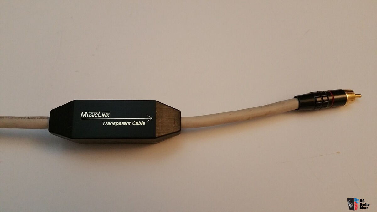 MusicLink Transparent RCA Cable 78 inch For Sale - US Audio Mart