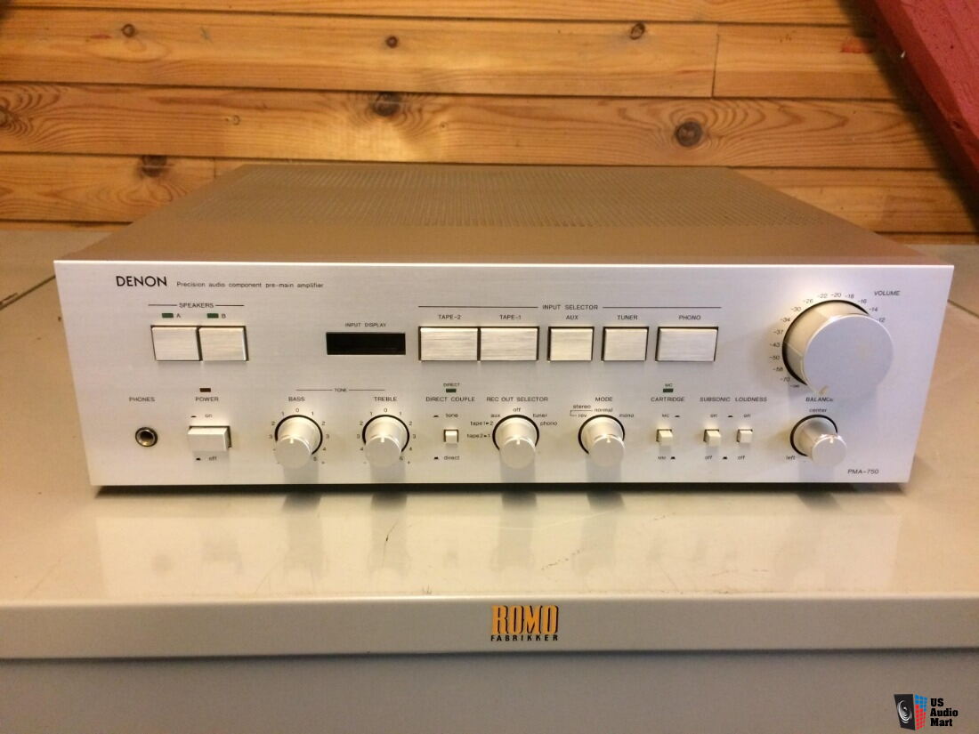 VTG Denon PMA-750 Solid State Integrated Amplifier 80 wpc Rare Mint ...