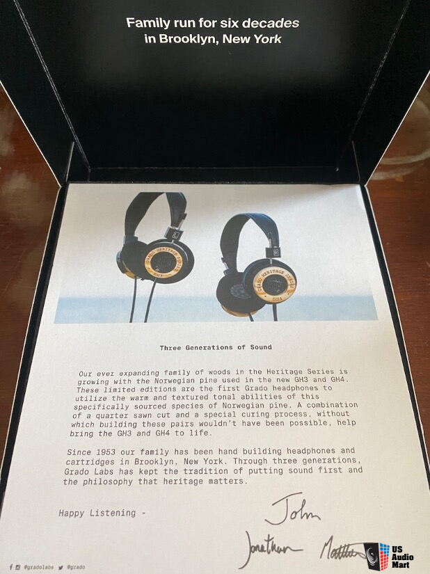 Grado GH4 Limited Edition Headphones