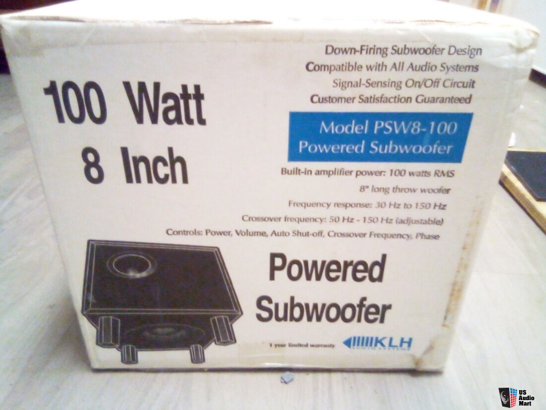 KLH Subwoofer - (New In Box) For Sale - US Audio Mart
