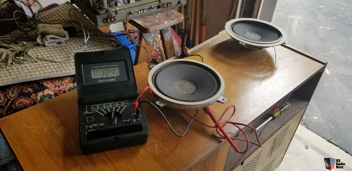 1959 16 ohm Ampex / JBL 8" signature midrange/ full range speakers ...