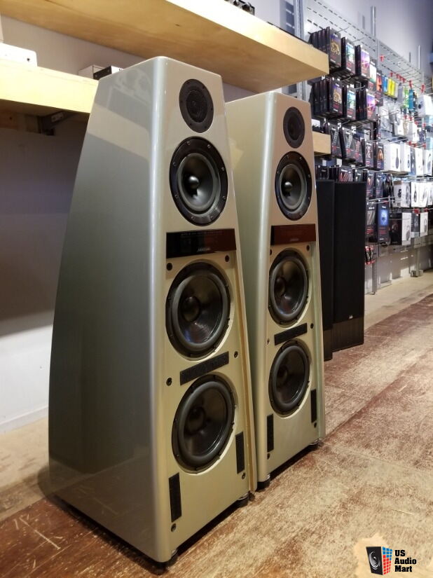 Meridian DSP7000 Digital Active Loudspeaker System Silver w/ Cables ...