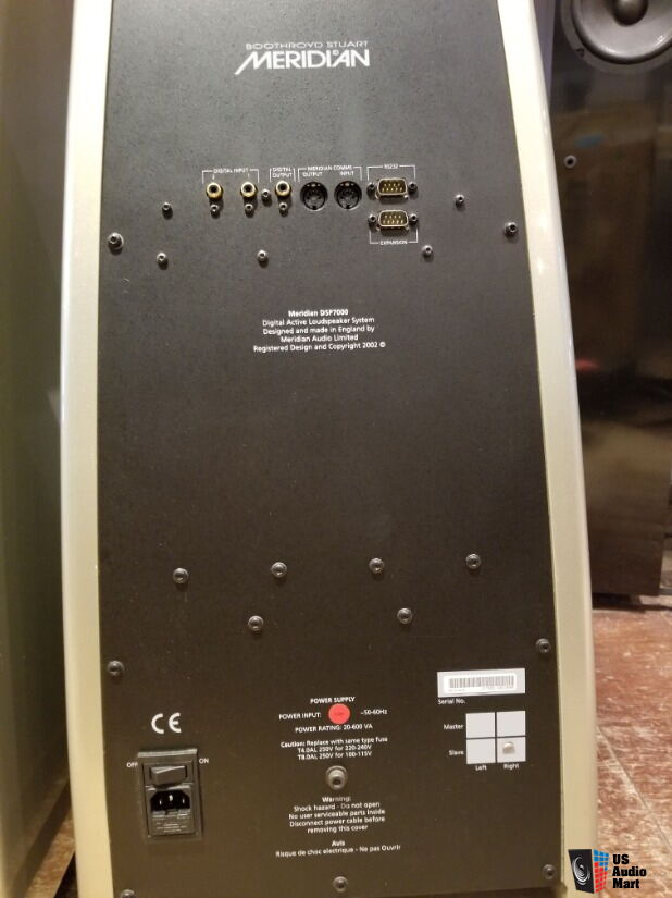 Meridian DSP7000 Digital Active Loudspeaker System Silver w/ Cables ...