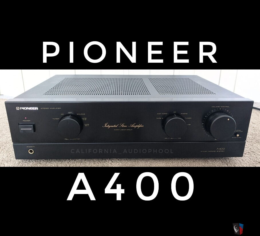 upgraded Pioneer A400 integrated amplifier + step-up transformer. MM ...