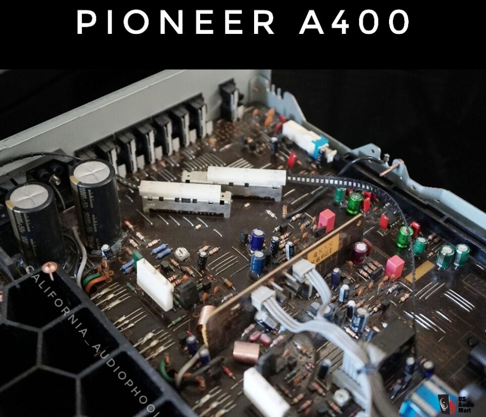 upgraded Pioneer A400 integrated amplifier + step-up transformer. MM ...