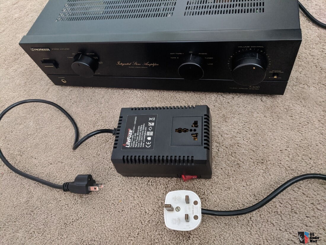 upgraded Pioneer A400 integrated amplifier + step-up transformer. MM ...