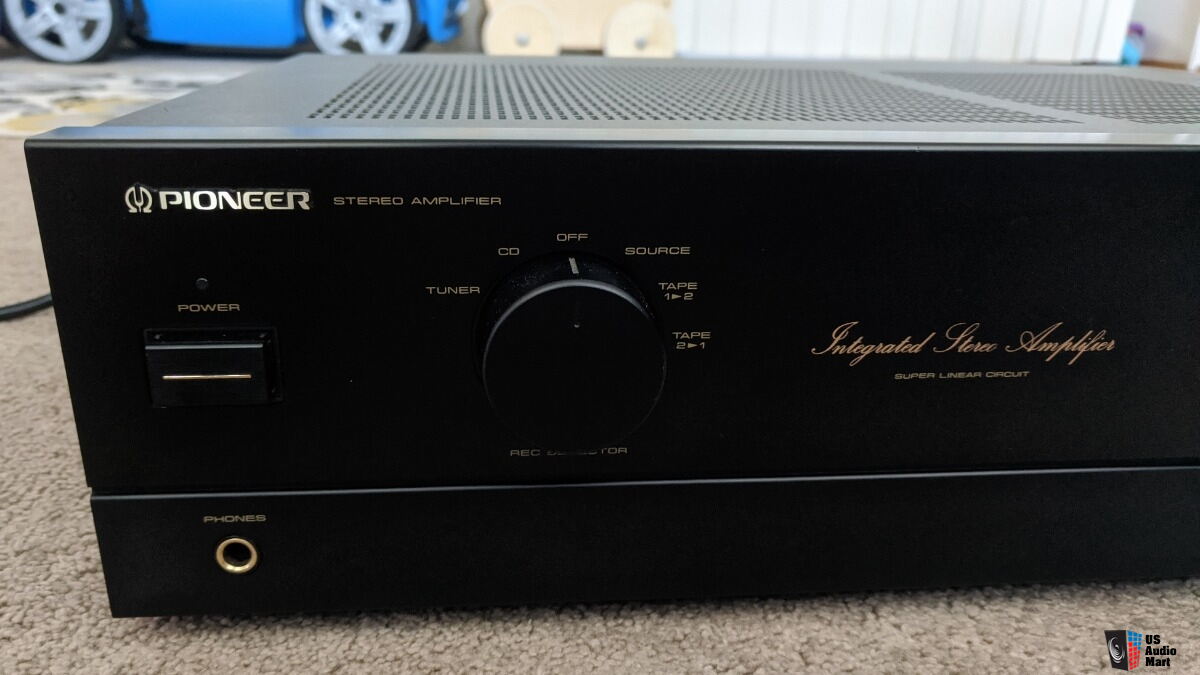 upgraded Pioneer A400 integrated amplifier + step-up transformer. MM ...
