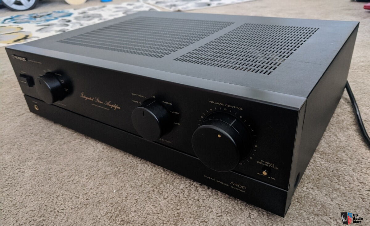 upgraded Pioneer A400 integrated amplifier + step-up transformer. MM ...