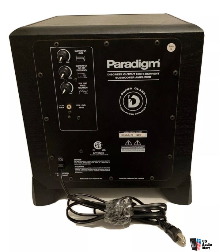 Paradigm UltraCube 10 Powered Subwoofer-FREE shipping! 650 Watts RMS ...
