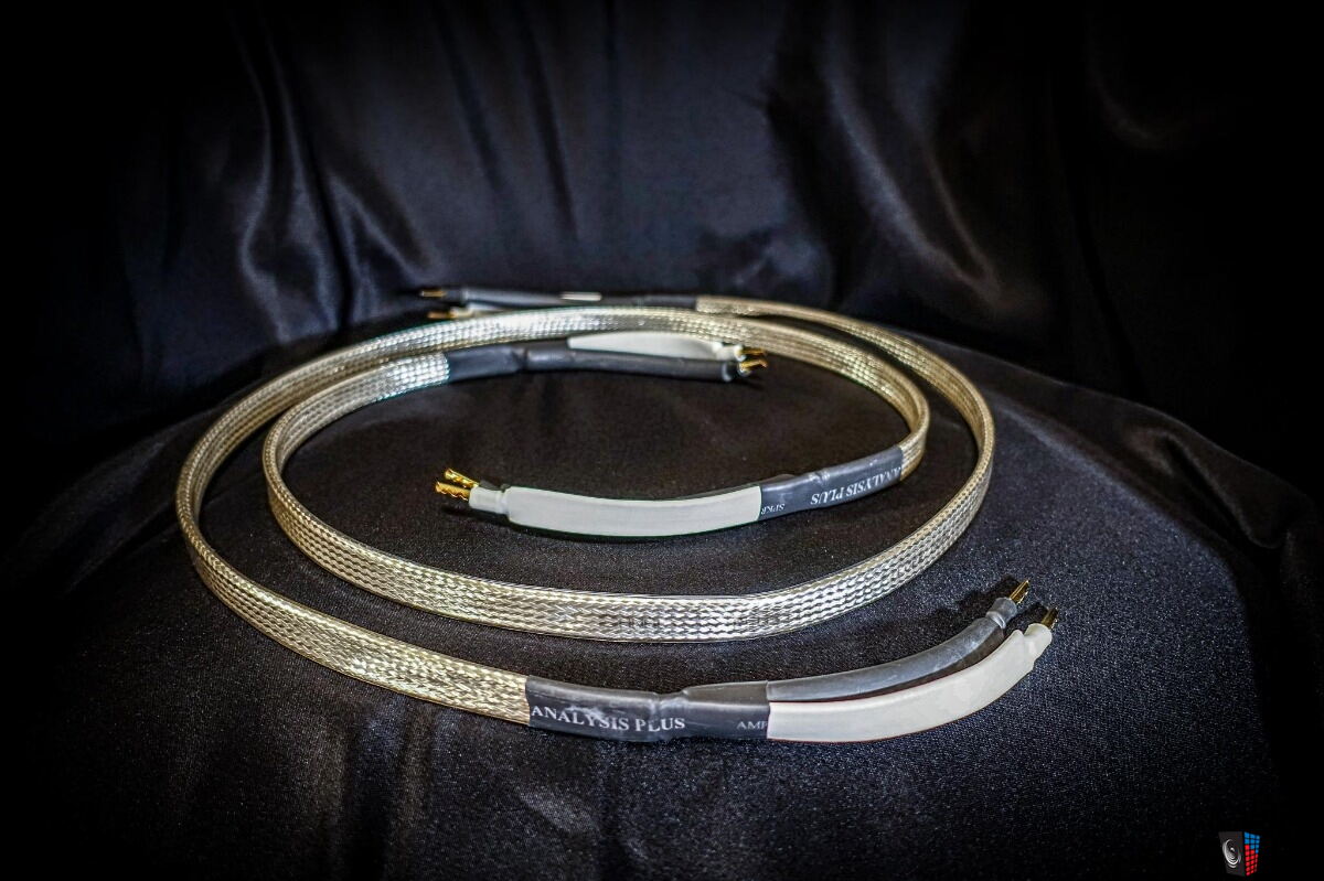 Analysis Plus Big Silver Oval 4ft Speaker cable pair, bananas ...