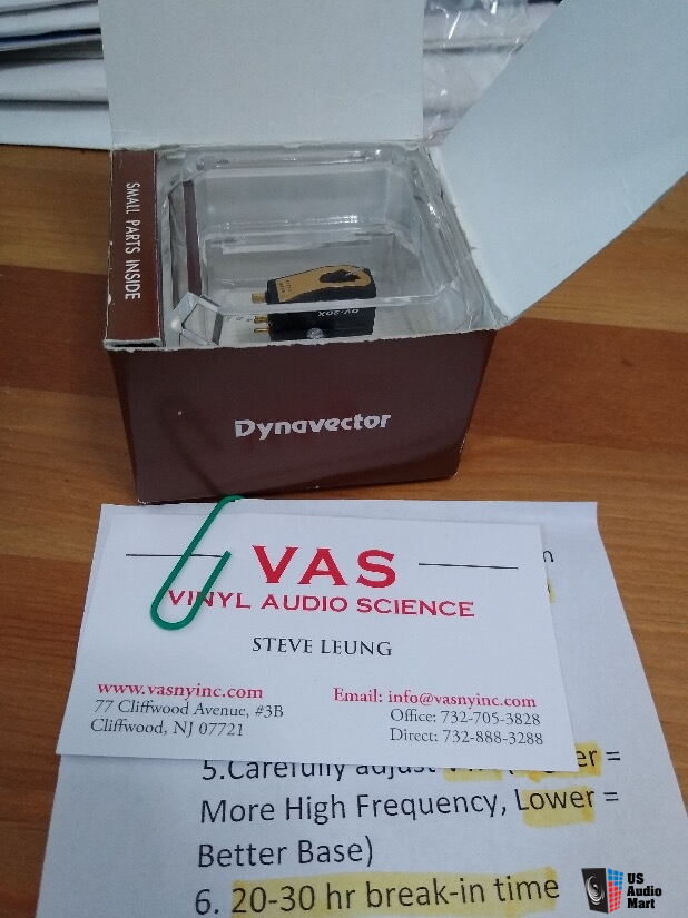 Dynavector DV-20XH high output moving coil cartridge with VAS retip ...