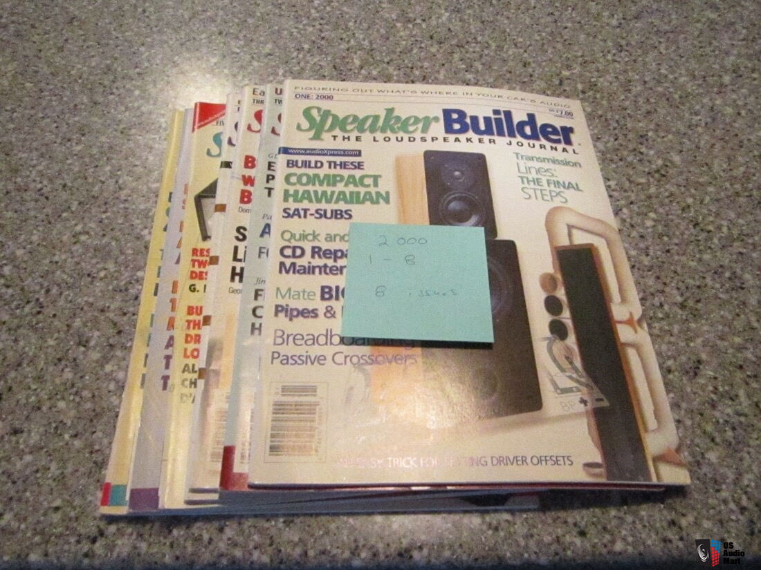 Speaker Builder Magazine, 129 issues from 1980 to 2000, Great Condition ...