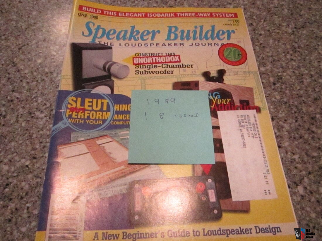 Speaker Builder Magazine, 129 issues from 1980 to 2000, Great Condition ...