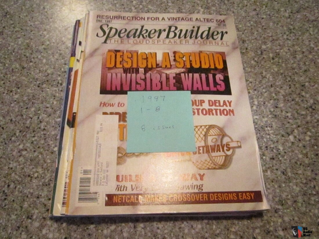 Speaker Builder Magazine, 129 issues from 1980 to 2000, Great Condition ...